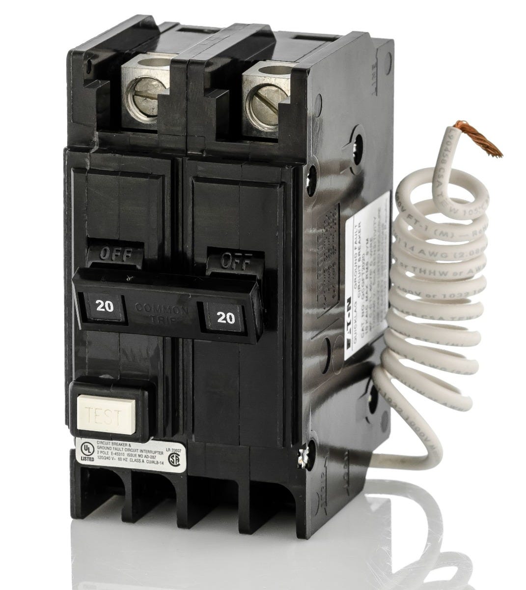 Eaton QCGFT2020 2 Pole Ground Fault Circuit Breaker – SuperBreakers