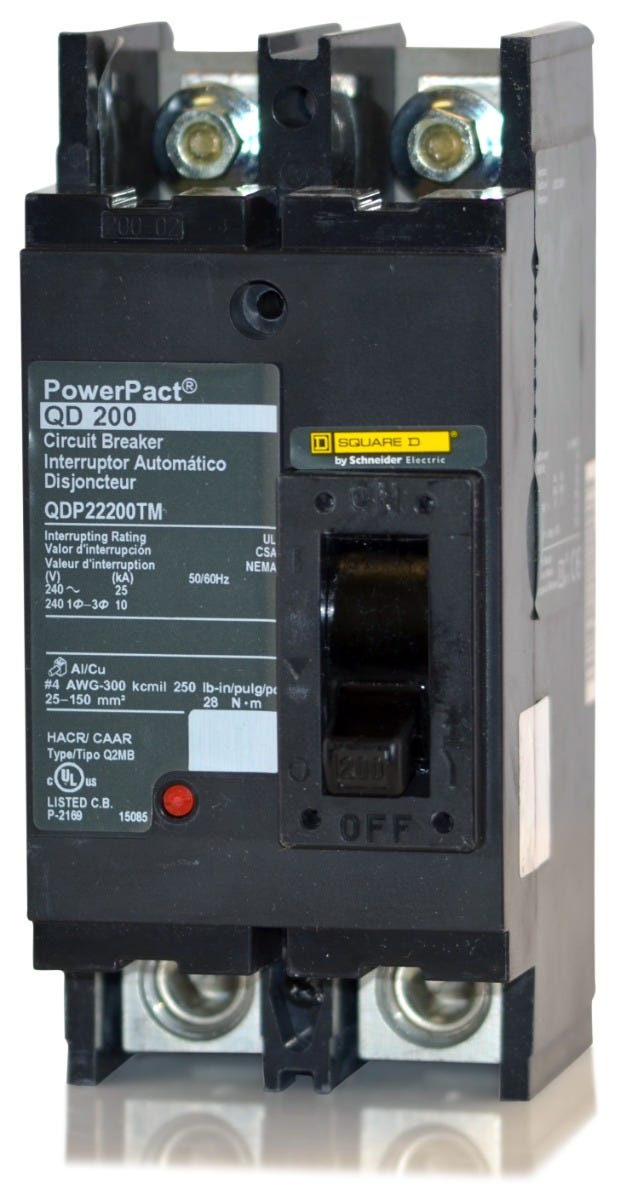 Square D QDP22200TM 2 Pole Circuit Breaker – SuperBreakers