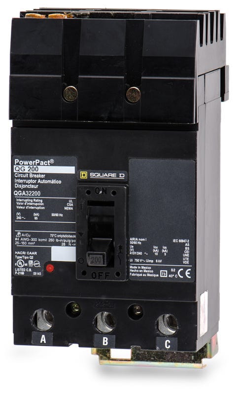 Square D QGA32200 3 Pole Circuit Breaker – SuperBreakers