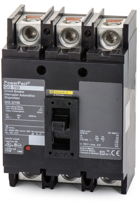 Square D QGL32150 3 Pole Circuit Breaker – SuperBreakers