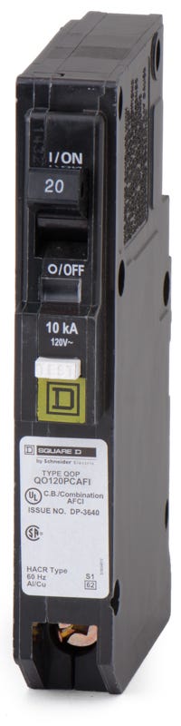 Square D QO120PCAFI 1 Pole Circuit Breaker – SuperBreakers