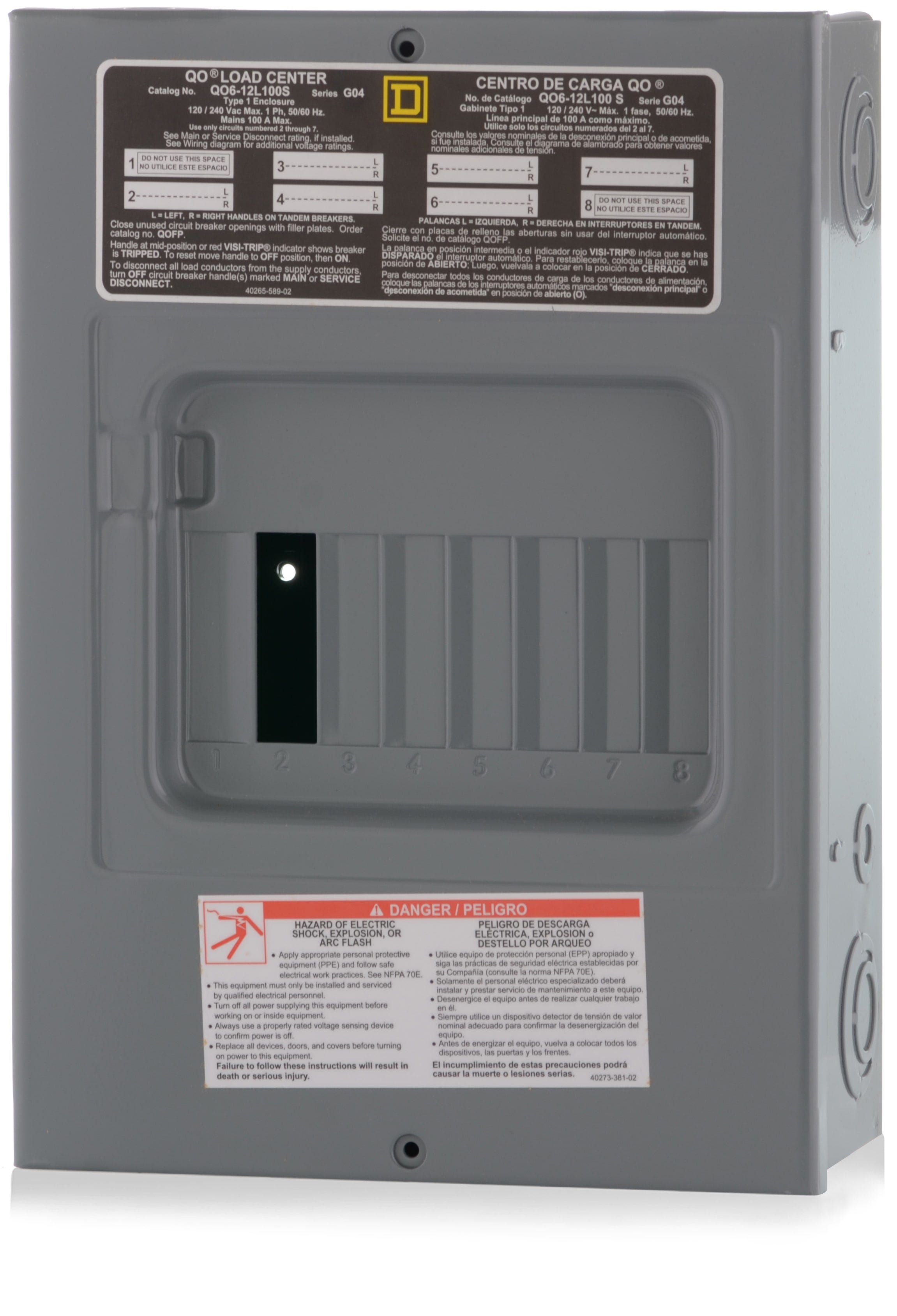 Square D QO612L100S Load Center – SuperBreakers