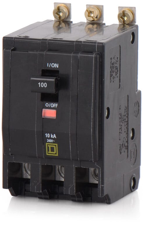 Square D QOB3100 3 Pole Circuit Breaker – SuperBreakers