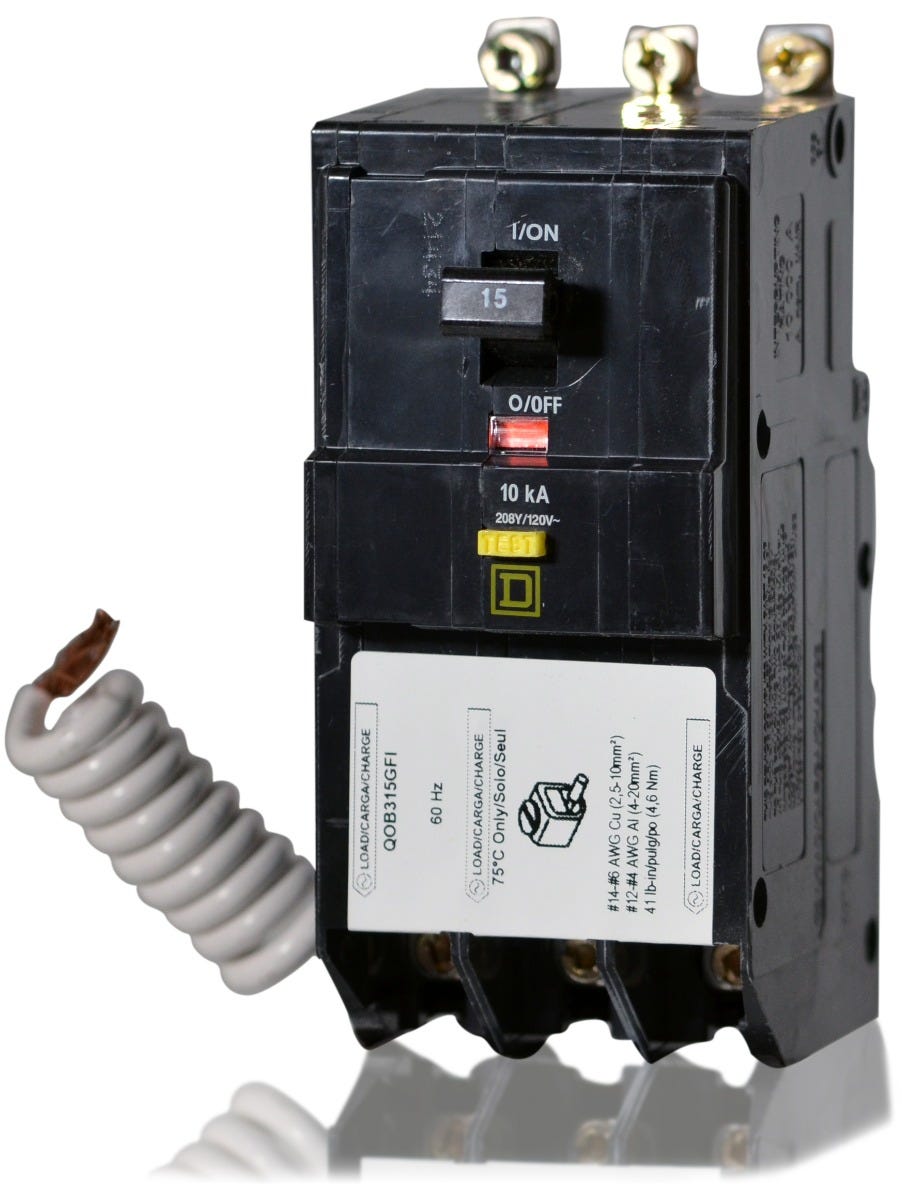 Square D QOB315GFI 3 Pole Circuit Breaker – SuperBreakers