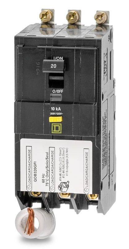 Square D QOB320GFI 3 Pole Ground Fault Circuit Breaker – SuperBreakers