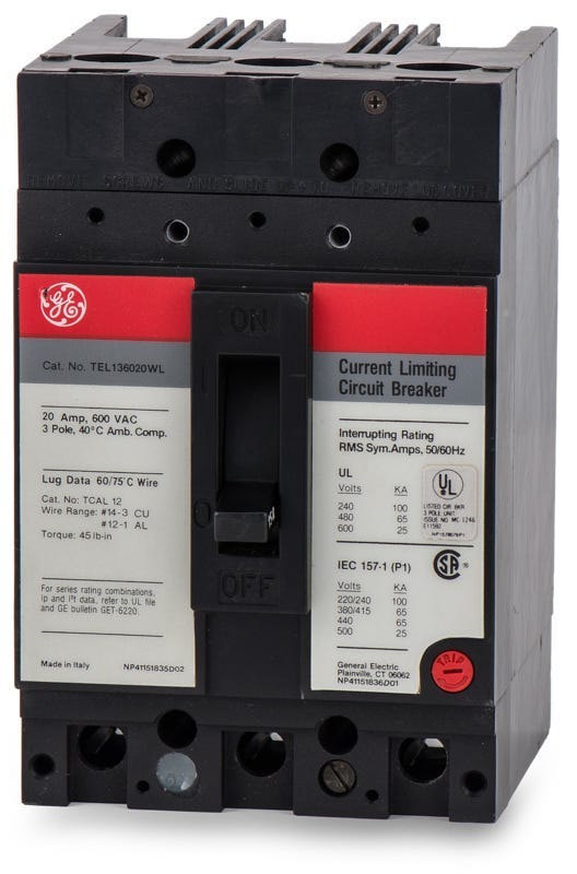 General Electric TEL134020WL 3 Pole Circuit Breaker – SuperBreakers