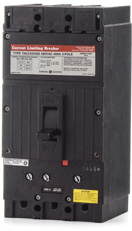 General Electric THLC434400 3 Pole Circuit Breaker – SuperBreakers