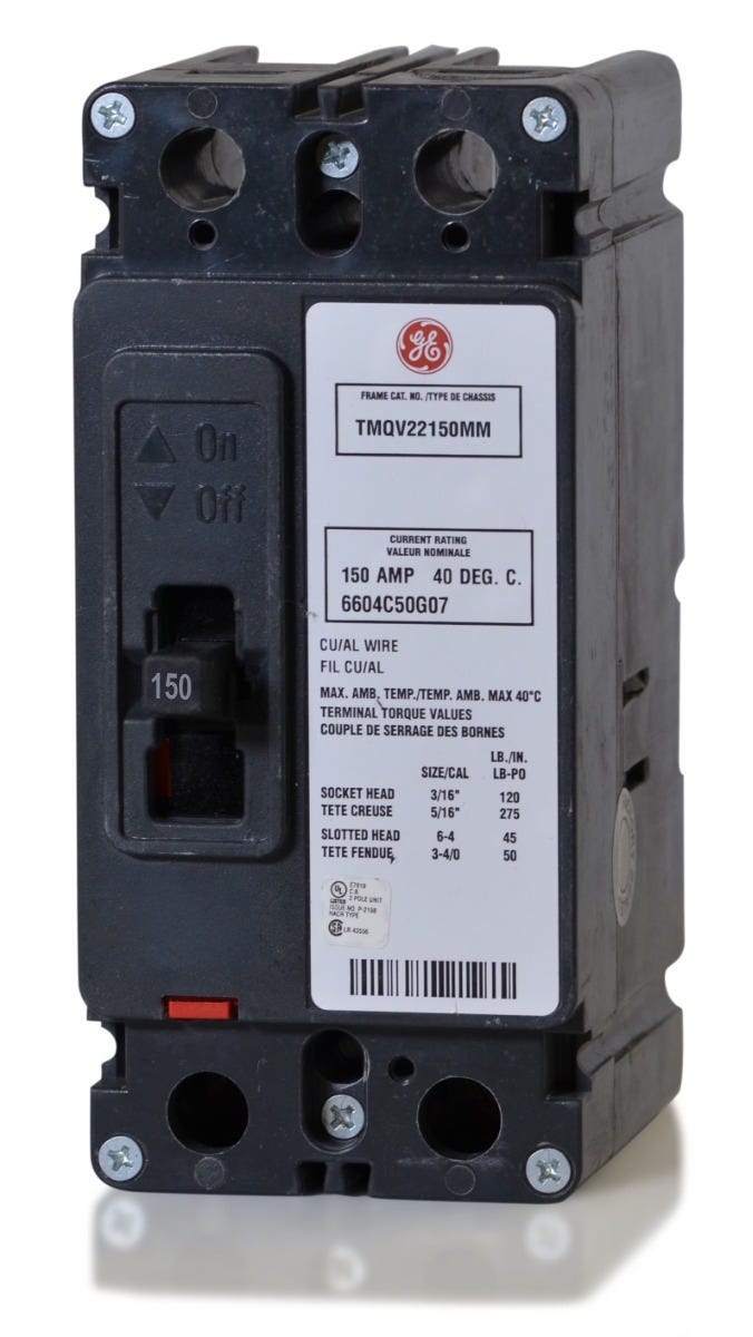 General Electric TMQV22150MM 2 Pole Circuit Breaker – SuperBreakers